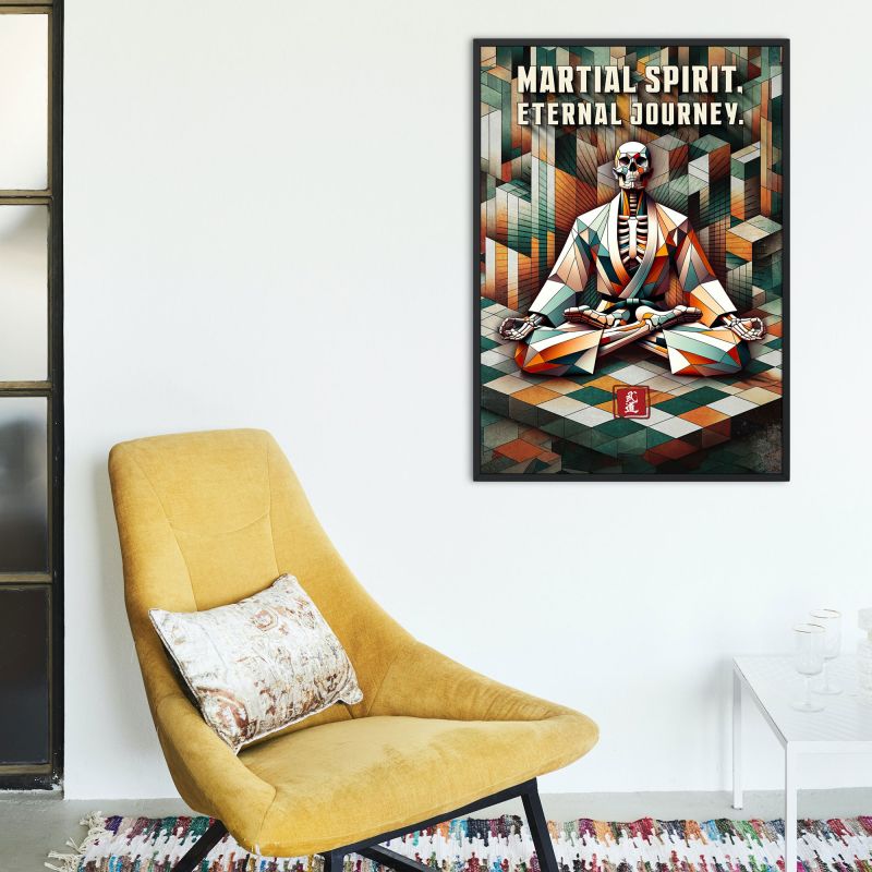 Martial Spirit, Eternal Journey: A Timeless Poster for the Modern Warrior